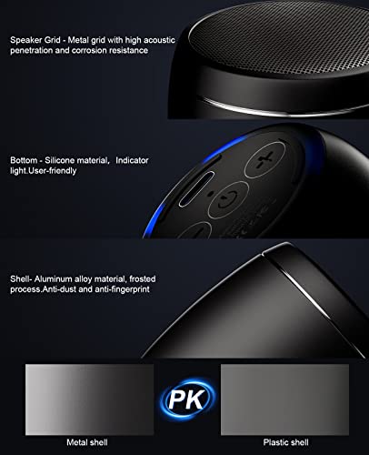 comiso Bluetooth Speakers with Stereo Sound, Punchy Bass Mini Speaker with Built-in-Mic, Hands-Free Call, Small Speaker with Brief Design. Portable Speaker for Hiking, Biking, Car, Gift, iPhone.