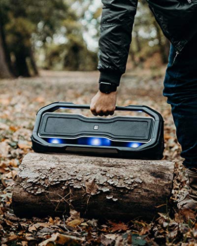 Altec Lansing ROCKBOX XL Wireless Bluetooth Speaker, Portable Waterproof Speaker with 20 Hour Playtime and 5 Illuminating LED Light Modes, Floating Wireless Speaker for Indoors and Outdoors
