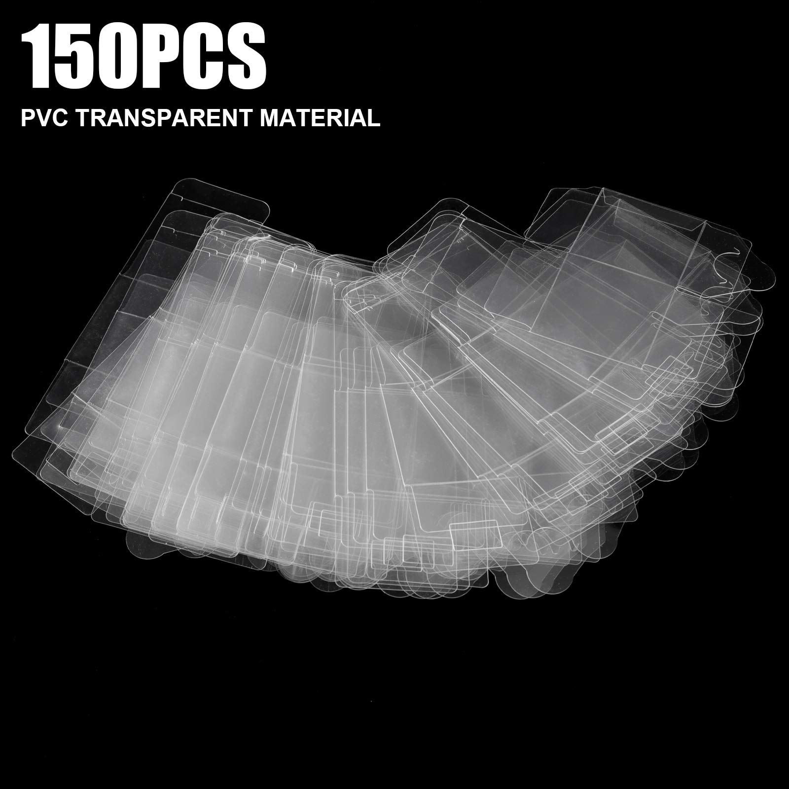 HOZEON 150 PCS Clear Favor Boxes 2 x 2 x 2 inches, Clear Plastic Gift Boxes, Transparent Gift Box for Candy, Cookies, gift, Wedding, Birthday Party, Cupcakes, Thanksgiving, Christmas