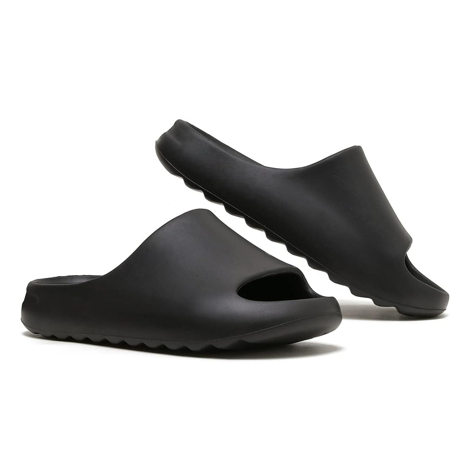 Unisex Pillow Slippers Slides for Women and Men, EVA Comfort Super Soft Quick Drying Rubber Shower Cloud Slides, Lightweight Spa Massage Summer Sandals for Adult Couples Indoor and Outdoor