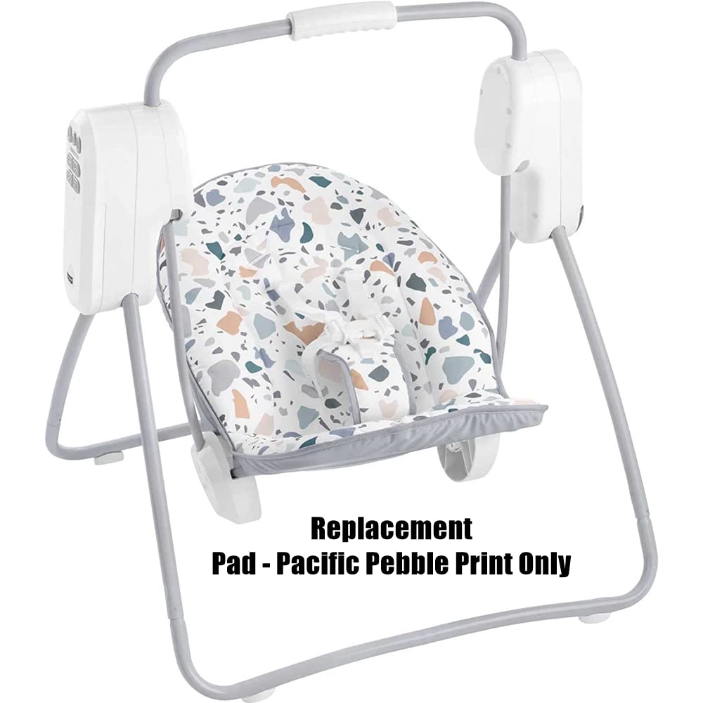 Replacement Pad for Fisher-Price Take-Along Swing - HBD71 - Replacement Padded Seat Cover - Pacific Pebble Print