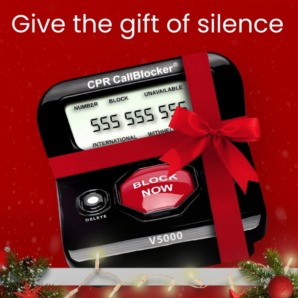 CPR V100K Spam Call Blocker for Landline Phones β Stop All Unwanted Calls at a Touch of a Button - Scam Call Blocker for Home Phones