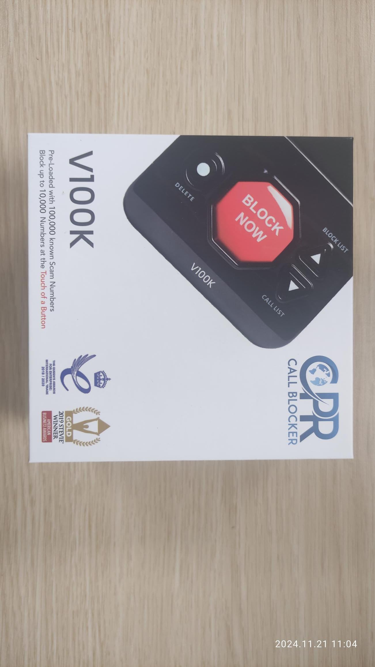 CPR V100K Spam Call Blocker for Landline Phones β Stop All Unwanted Calls at a Touch of a Button - Scam Call Blocker for Home Phones