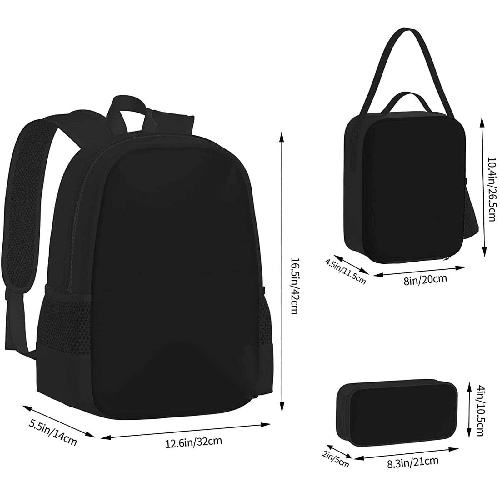 DWONDFORT Fashion Aphmau Backpack Combination With Lunch Bag Pencil Bag Travel Schoolbag (BACKPACK-1)