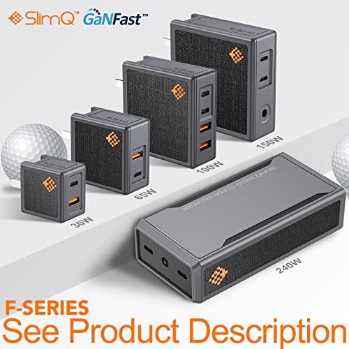 ππ₯π’π¦π GAN USB C Charger: 100W,96W,87W,85W,67W AC Adapter - 4 Port Fast Compact PD Wall Block - Type-C High Speed Charging Station - Travel Adapter for MacBook,Surface,Lenovo
