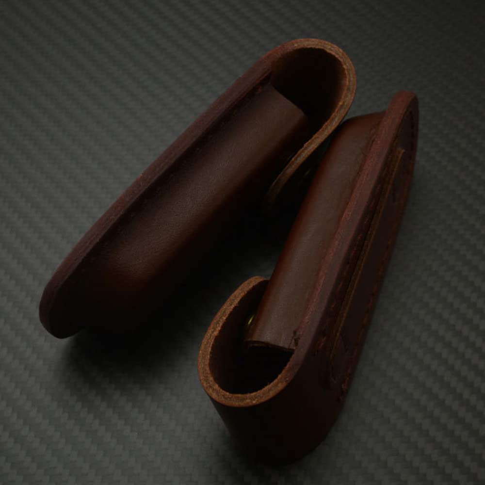 5 inches Real Leather Knife Sheath Folding Pocket Knife Pouch Holster For 5" Folding Tool 4 3/4"Multl-Tool