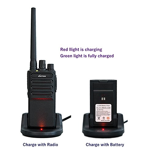 Walkie Talkies Voice Scrambler with Earpiece for Adults Outdoor CS Hiking Hunting Travelling Long Distance 2 Way Radios by Luiton (2 Packs)