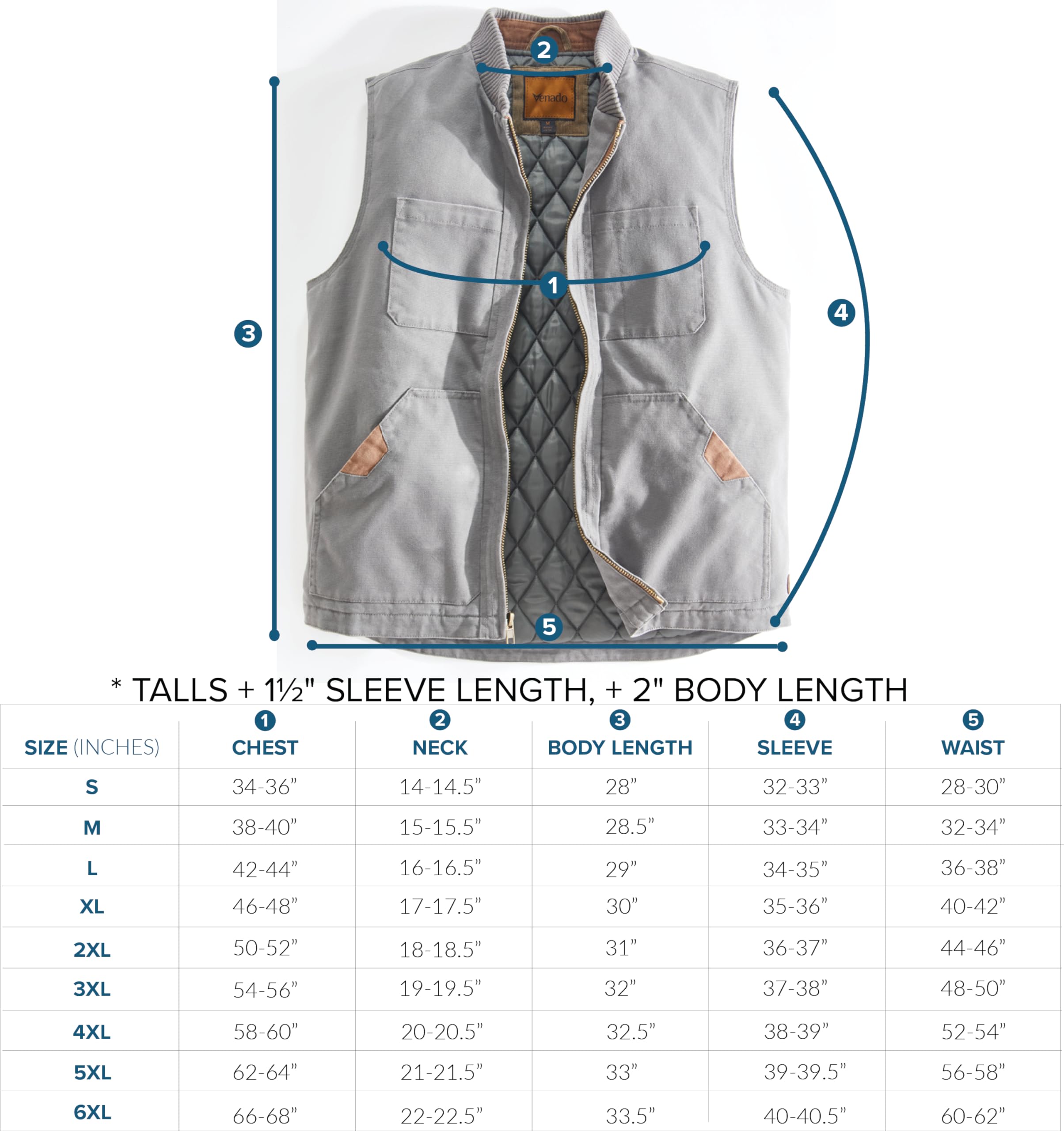 Venado Concealed Carry Vest for Men - Built-in Left and Right Handed Holster (Black, X-Large)