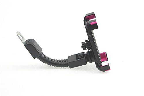 Motorcycle Electric Bicycle Cellphone GPS Mount Holder Compatible with 4.0-7.0inch smartphones iPhone Samsung (Pink)