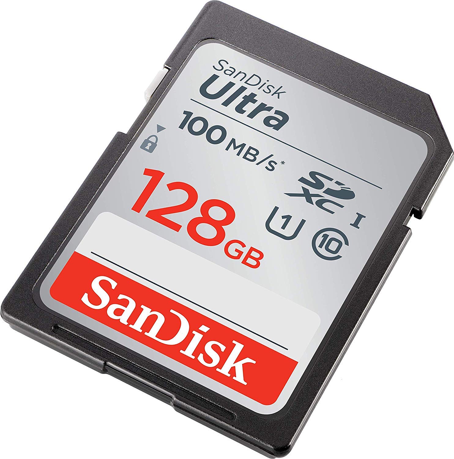 SanDisk 128GB Ultra - 5 Pack UHS-I Class 10 SD Flash Memory Card Retail (SDSDUNR-128G-GN6IN) - Bundle with Everything But Stromboli Combo Card Reader