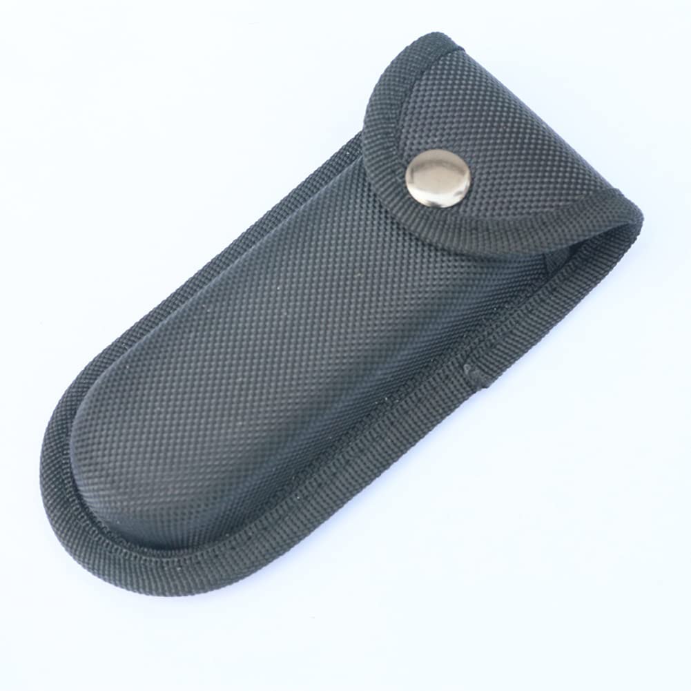 2 Piece Pocket Knife Sheath Folding Knife Case Knife Holster Pocket Knife Case Folding Knife Pouch Folding Knife Sheath with Belt Loop(Black, S)
