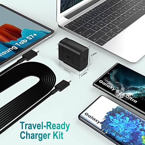 Samsung Galaxy S20 FE 5G S21 S23 Ultra Plus A53 Phone Fast Charger, Samsung USB-C Super Fast Charging Power Adapter-25W PD Charger Block, Samsung Galaxy Note 10 20 Type C Fast Charging EP-TA800