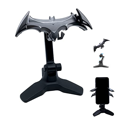 livin Bat Phone Stand Holder for Desk, Cell Phone Holder for Men Gifts Car Gift for Him Bat Decorations Collectibles for Room,Gravity Automatic Locking Hands Free Compatible with All Mobile Phone