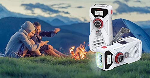 Eton American Red Cross FRX2 Hand Turbine AM/FM/NOAA Weather Radio with USB Smartphone Charger and LED Flashlight