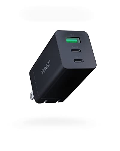 65W USB C Charger: TUNNU GaN Charger - USB C Charger Block - Type C Wall Charger - Foldable Multi USB C Charger for MacBook Pro/Air iPad Pro Galaxy S20/S10 Dell XPS 13 Note 20/10+ iPhone 13/Pro Pixel