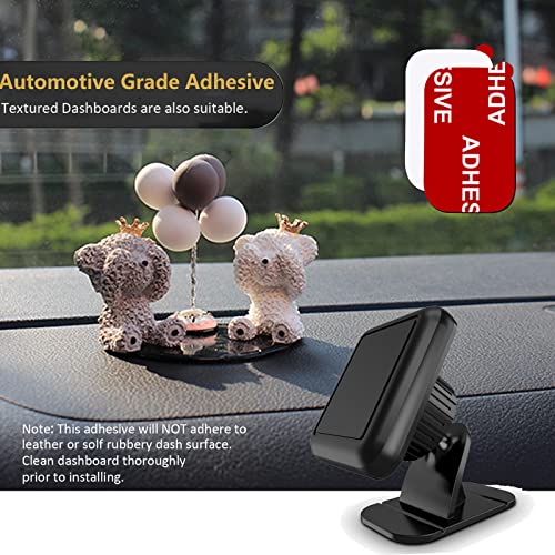 PKYAA Sticky Adhesive for Car Mount, Adhesive Replacement Pads for Dashboard Magnetic Phone Holder, 6 Pcs Double-Sided Sticker Pads Compatible with Stick-on Magnetic Car Mount Base