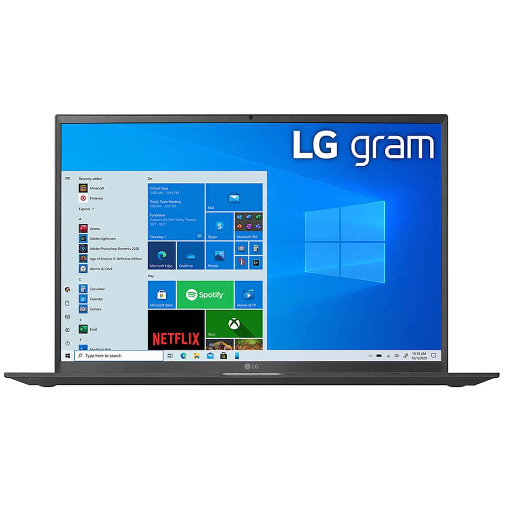LG Gram 17Z90P Laptop 17" IPS Ultra-Lightweight, (2560 x 1600), Intel Evo 11th gen Core i7 , 16GB RAM, 2TB SSD, Upgradeable Windows 10 Home, Alexa Built-in, 2X USB-C, HDMI, USB-A - Black
