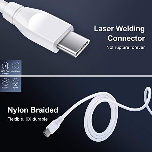 Pixel 7 6 Fast Charger for Google Pixel 7 Pro 6a 6 Pro 5a 5 4a 4 XL 3a 3XL 2,20W Fast USB C Wall Charger PD Power Adapter with 6ft Type C to C Cable for Samsung Galaxy S23 S22 S21 S20 Z Flip4 A53 A13