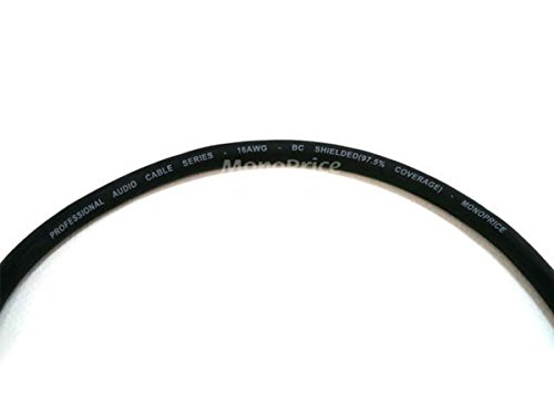 Monoprice 104765 35-Feet Premier Series XLR Male to 1/4-Inch TRS Male 16AWG Cable gold