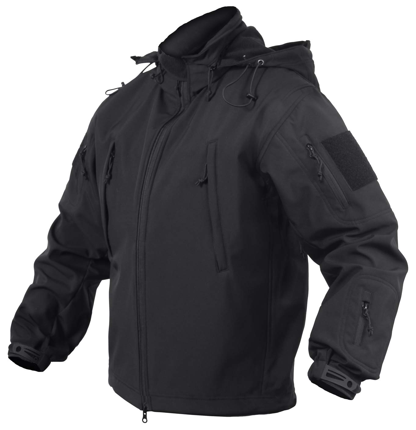 Rothco Conceal-Ops Carry Soft Shell Jacket (US, Alpha, Large, Regular, Regular, Black)