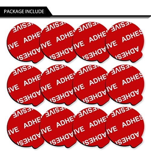Very High Bond Sticky Adhesive, AZXYI 12 Pack Socket Sticky Adhesive Replacement Kit, 1.4 inches Double-Sided Stickers for Collapsible Grips Socket Base