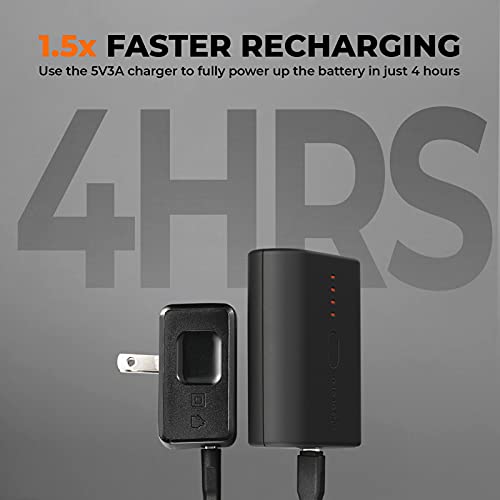 ORORO [All-New] Ultra-Compact Rechargeable Battery Pack for Heated Vests, Heated Jackets and Heated Hoodies