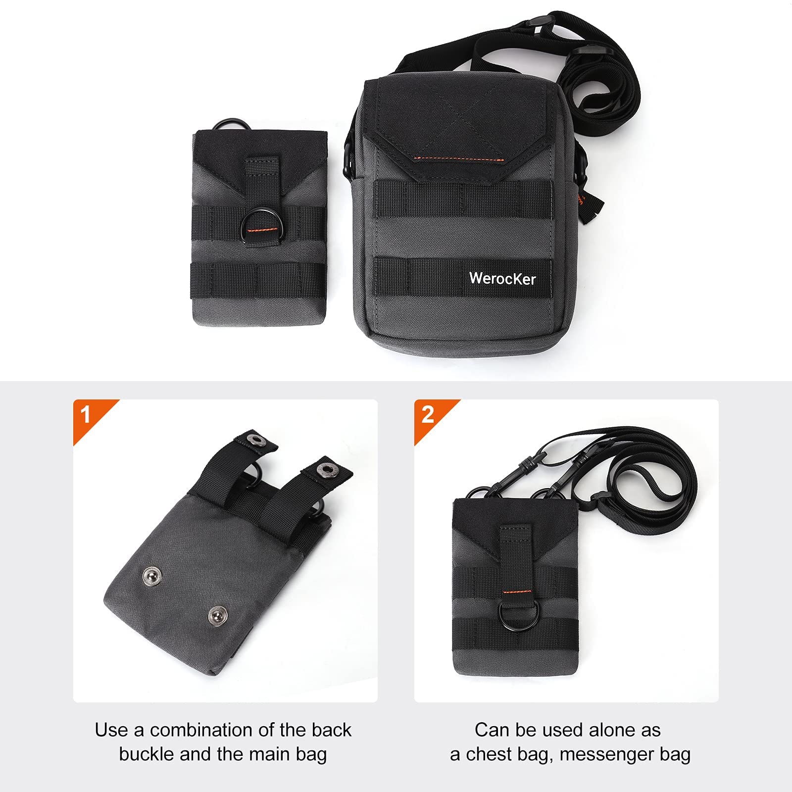 Small Crossbody Bag for Men,Mini Shoulder Bag Mini Messenger Bag for Cell Phone,Neck Pouch Bag Passport Wallet