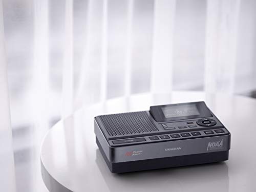 Sangean CL-100 NOAA, S.A.M.E and Public Alert Certified Weather Alert Table-Top Radio with AM / FM-RBDS, and EEPROM Back Up for Preset Stations