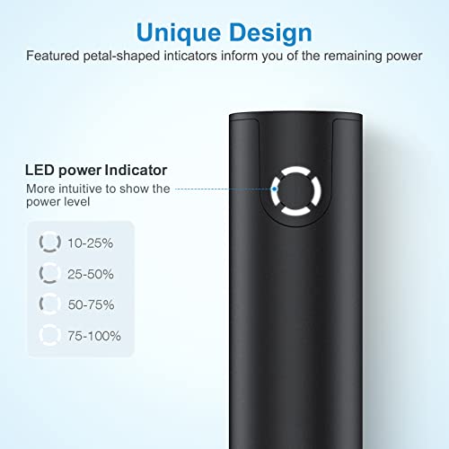EnergyQC Fast Charging Portable Charger 5000mAh,External Battery Power Bank with USB-C Input(Recharge Only), Battery Pack Compatible with iPhone,Samsung Galaxy,Airpods and More-Black