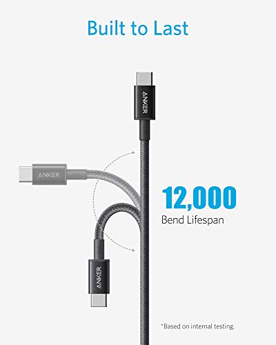 Anker New Nylon USB C to USB C Cable 100W 10ft, USB 2.0 Type C Charging Cable Fast Charge & 45W USB C Super Fast Charger, 313 Charger, Ace Foldable PPS Fast Charger Supports Super Fast Charging