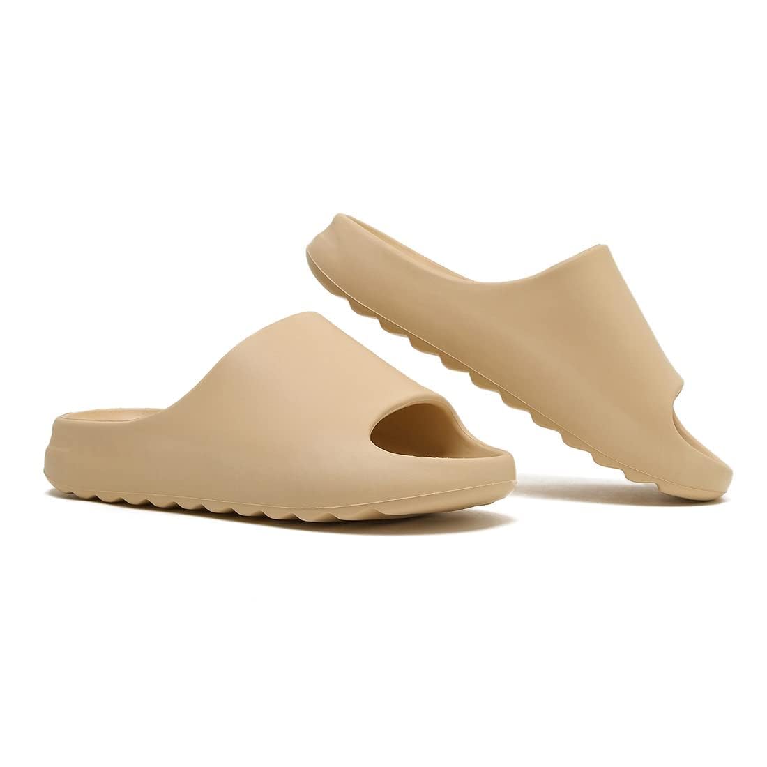 Cloud Slides for Women and Men, Platform Slides Slippers, Non-Slip Quick Drying Soft Lightweight Shower Shoes, Thick Sole Open Toe Slides Sandals for Indoor & Outdoor