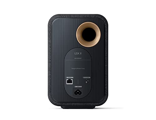 KEF LSX II Wireless HiFi Speaker System (Carbon Black)