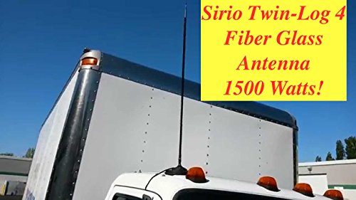 Sirio Antenna Twin-Log 4 High Performance 1500 Watts Cb Mobile Fiberglass Antenna (4 Ft)