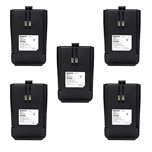 Retevis RT21 RT21V Two-Way Radios Battery 1100mAh Li-ion Rechargeable Battery Compatible RT21 RT21V Walkie Talkies (5 Pack)