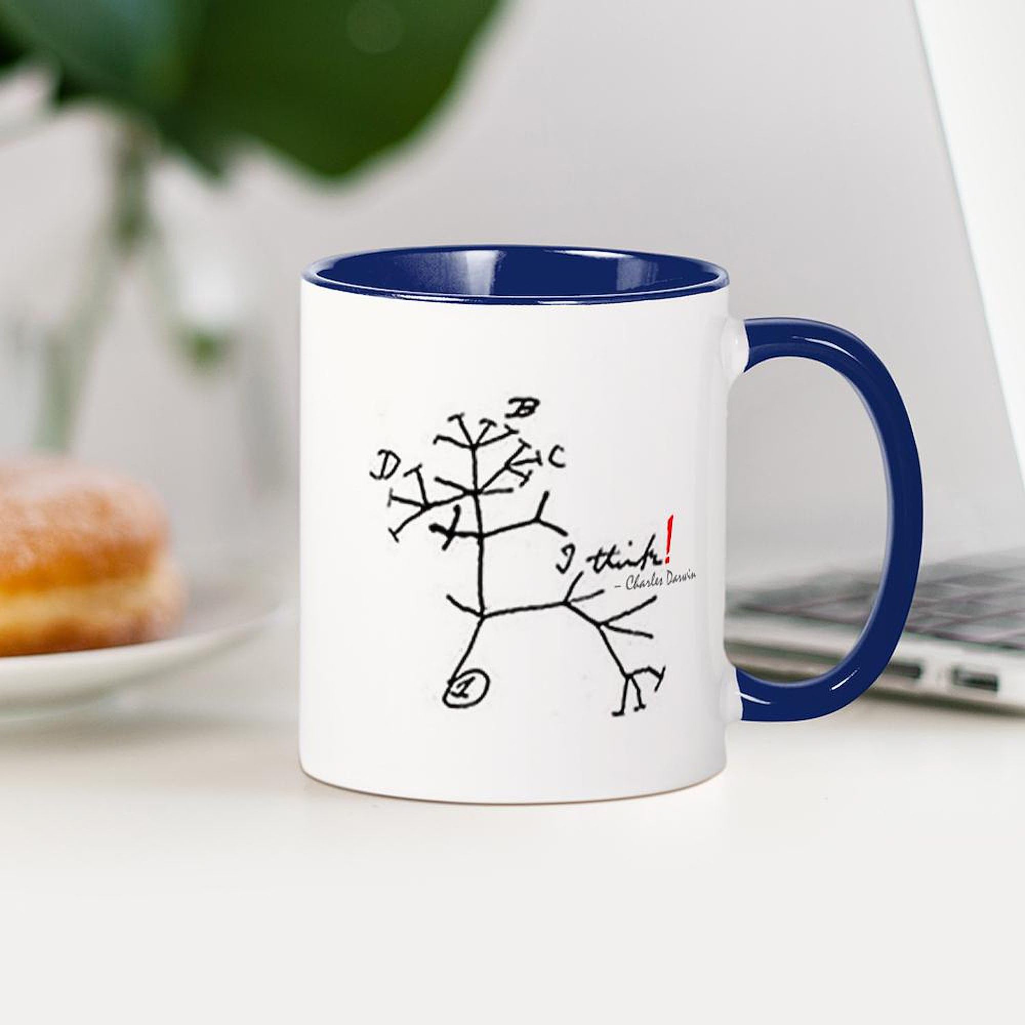 CafePress Darwin's Tree (I Think!) Ceramic Coffee Mug, Tea Cup 11 oz