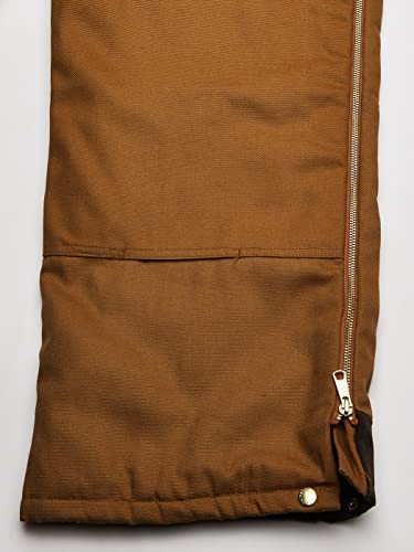 Dickies Men's Premium Insulated Bib Overall, Brown Duck, XX-Large/Short