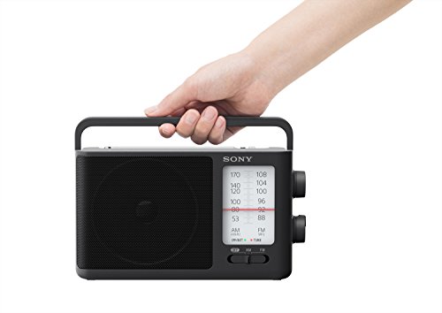 Sony ICF-506 Analog Tuning Portable FM/AM Radio, Black, 2.14 lb