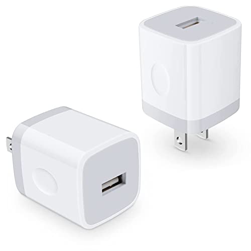 USB Wall Charger, Charger Adapter, VectorTech (10 Pack) 5V/1Amp Single Port Quick Charger Plug Cube for iPhone 7/6S/6S Plus/6 Plus/6/5S/5, Samsung Galaxy S7/S6/S5 Edge, LG, HTC, Huawei, Moto, Kindle