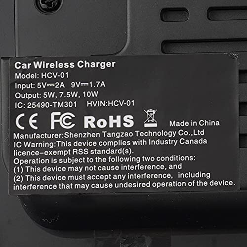 CarQiWireless Wireless Charger for Honda CRV 2019 2018 2017 Car Charging Charger, Center Console Holder Storage Box with Cell Phone Wireless Charging Pad Mat for CR-V Interior Accessories