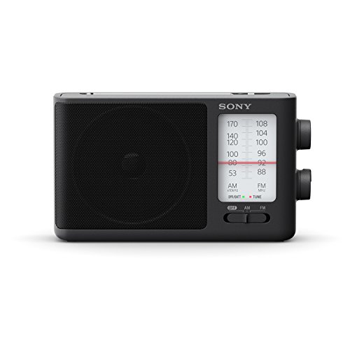 Sony ICF-506 Analog Tuning Portable FM/AM Radio, Black, 2.14 lb