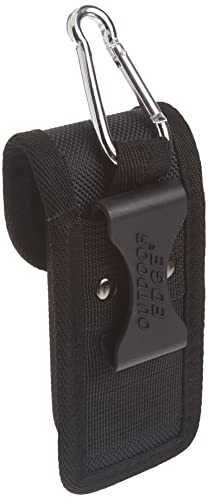 Outdoor Edge 4.5" Nylon Utility Holster - for Carrying Folding Knives, Multi-Tools, Gun Magazines and Accessories - Includes Belt Clip and Carabiner