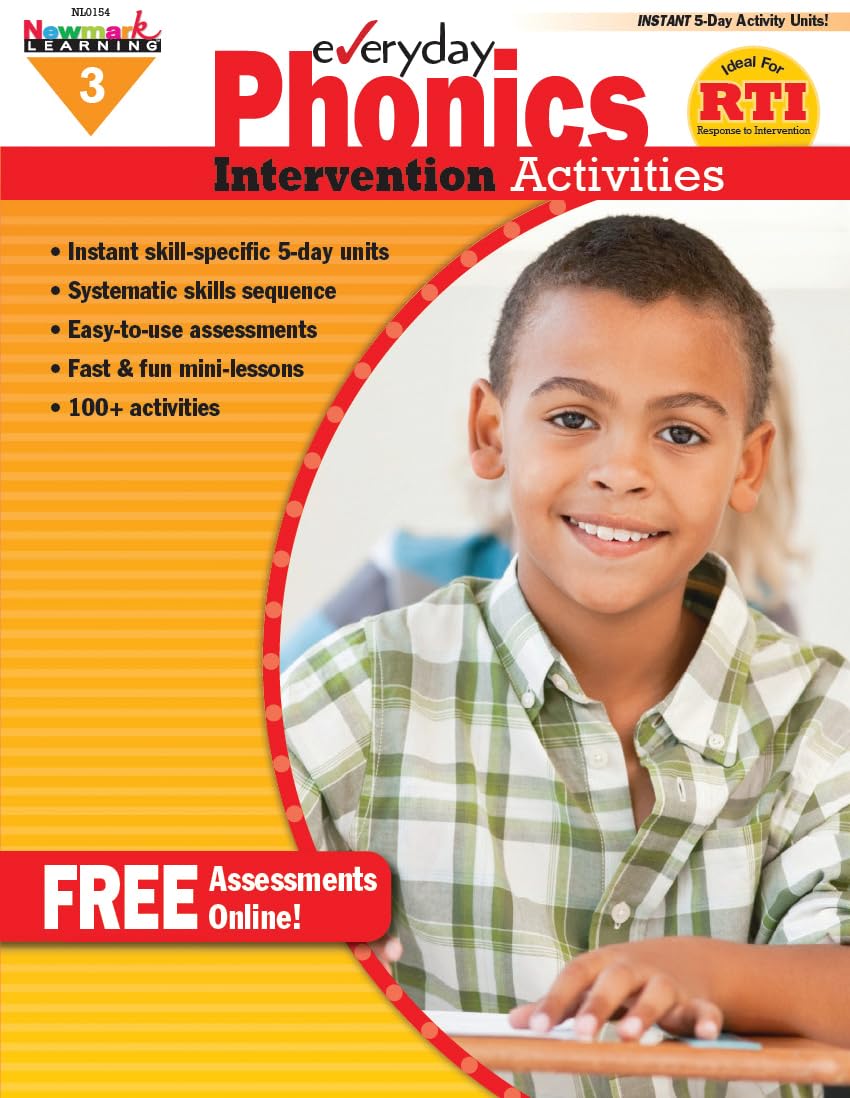 Newmark Learning Grade 3 Everyday Intervention Activities Aid for Phonics