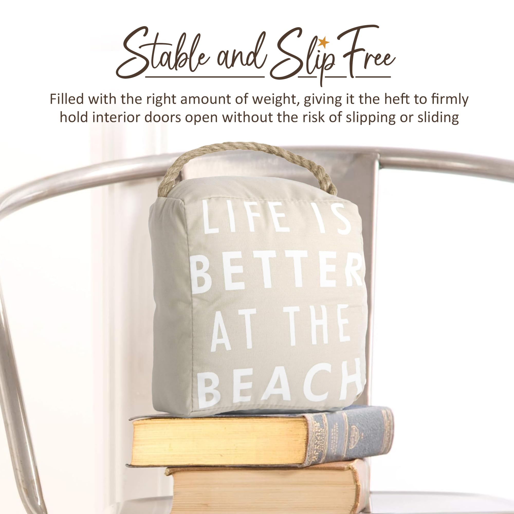 Pavilion Gift Company 72152 at The Beach Door Stopper, 5 by 6-Inch
