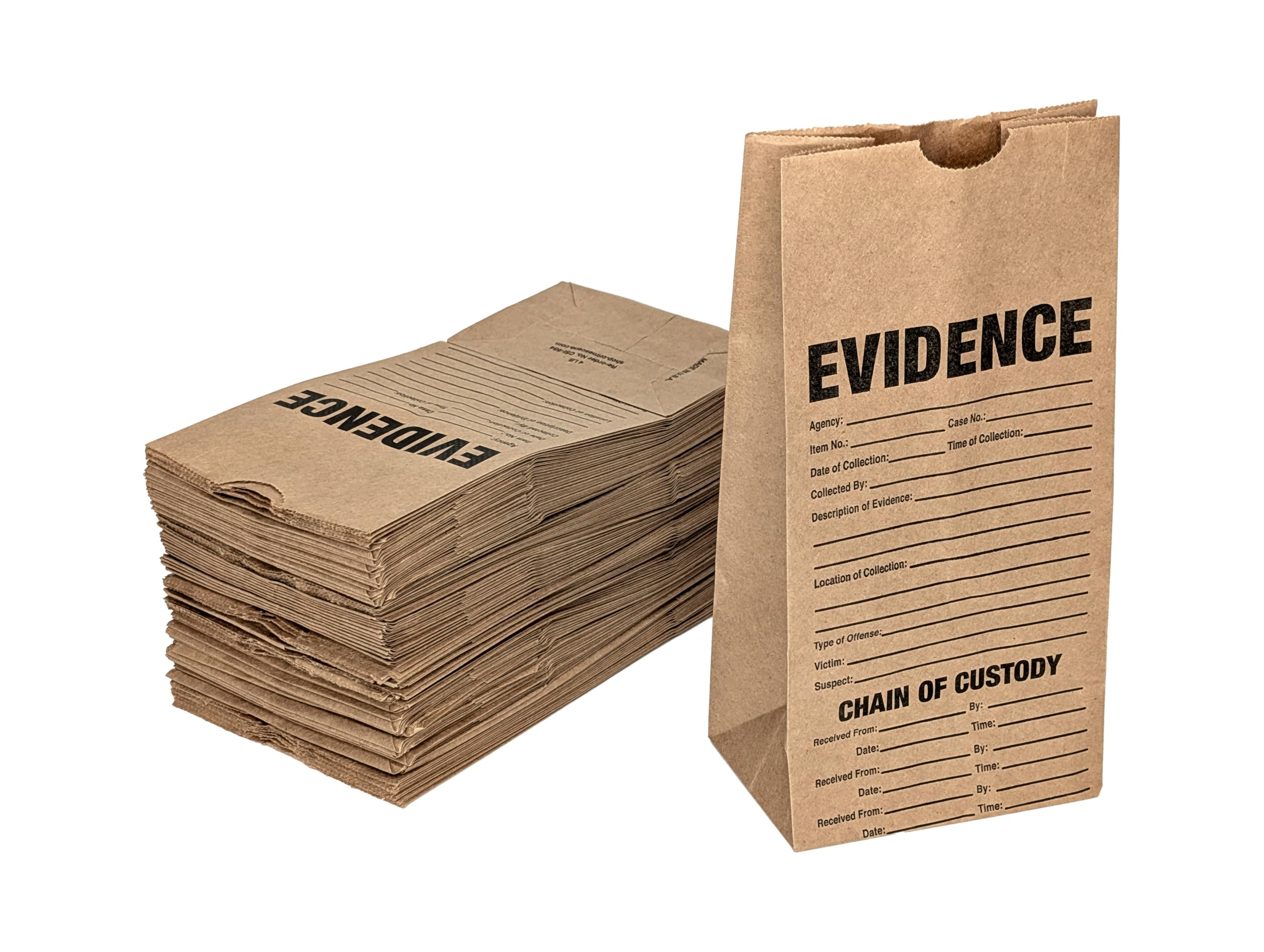 Crime Scene Paper Evidence Bags (Small)