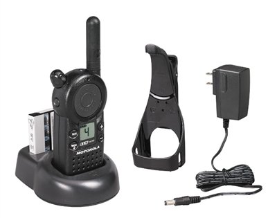 6 Pack of Motorola CLS1410 Walkie Talkie Radios with Headsets, Black