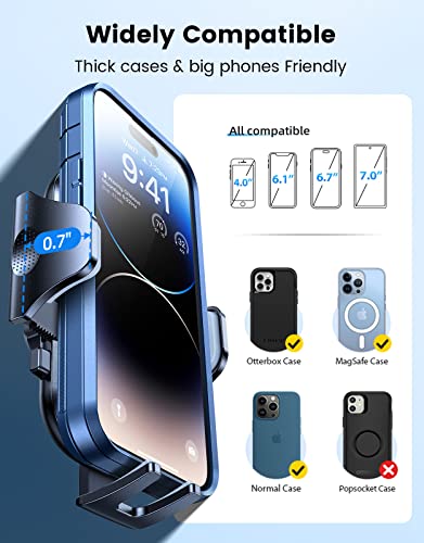 VICSEED Upgraded Phone Mount for Car - Anti-UV & No Melting Suction Cup - Long Arm Car Phone Holder Mount - Dashboard Vent Windshield Cell Phone Holder Car for iPhone 14 Pro Max Plus 13 All Mobiles