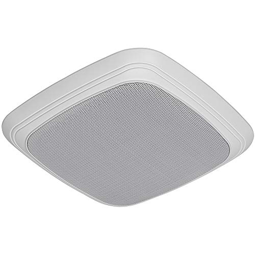 Homewerks Worldwide 7130-04-BT Bathroom Fan Bluetooth Speaker, Ceiling Mount Exhaust Ventilation 1.5 Sones 70 CFM, White