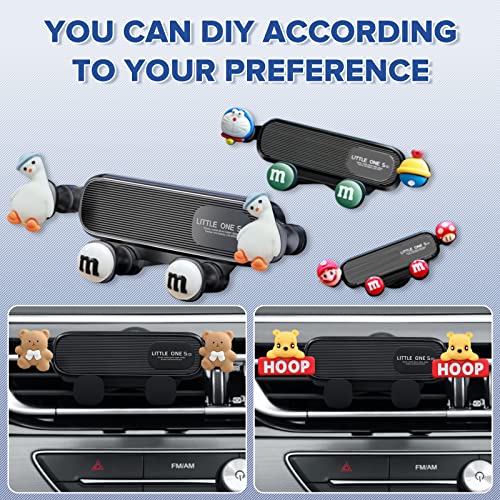 Uisky AA Car Vent Phone Holder 2023 Upgraded Mini Universal Gravity Air Vent Automobile Mount Hands Free Cell Phone Clip Holder for iPhone Android Smartphone