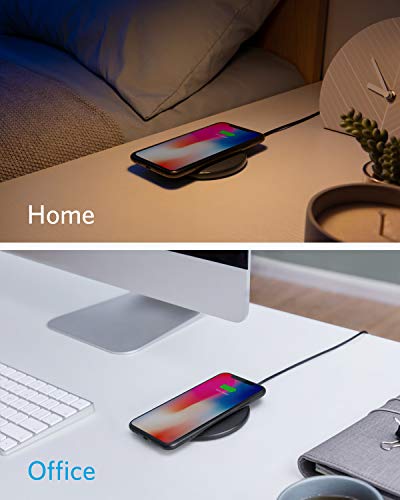 Anker 10W Max, 2 Pack 313 Wireless Charger (Pad), Qi-Certified Wireless Charging 7.5W for iPhone 14/14 Pro/14 Pro Max/13/13 Pro Max, Galaxy S10 S9 S8, S9 Plus (No AC Adapter)