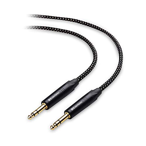 Cable Matters Premium Braided Balanced 1/4 Inch TRS Cable 25 ft (1/4 to 1/4 Cable)